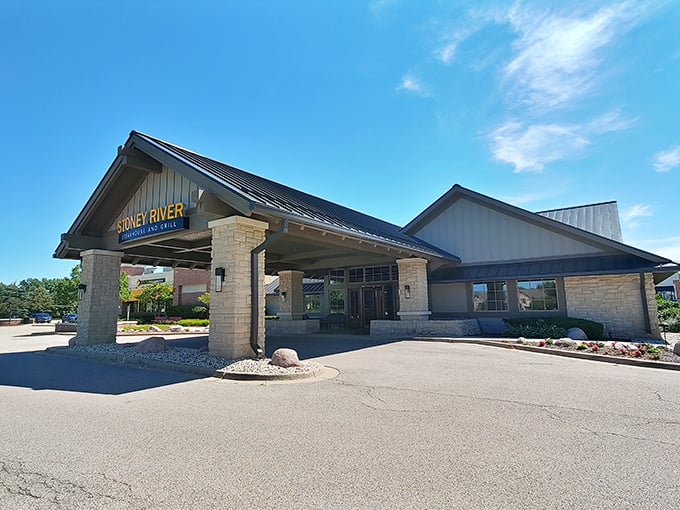 Stoney River's stone façade feels like a mountain retreat that happens to serve spectacular steaks. Rustic luxury at its finest.
