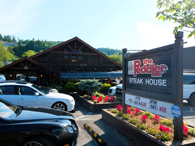 The Peddler's rustic mountain lodge vibe isn't just for show&mdash;it's the perfect prelude to steaks that could make a vegetarian question their life choices.