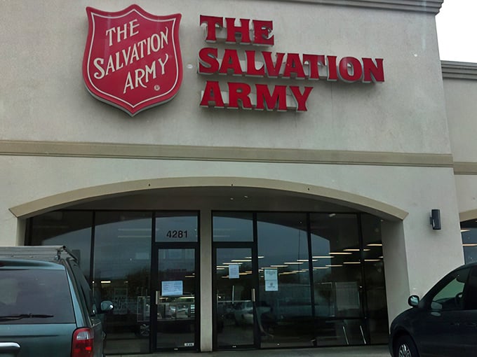 The Salvation Army's familiar shield logo promises more than charity&mdash;it's a gateway to affordable finds and unexpected gems.