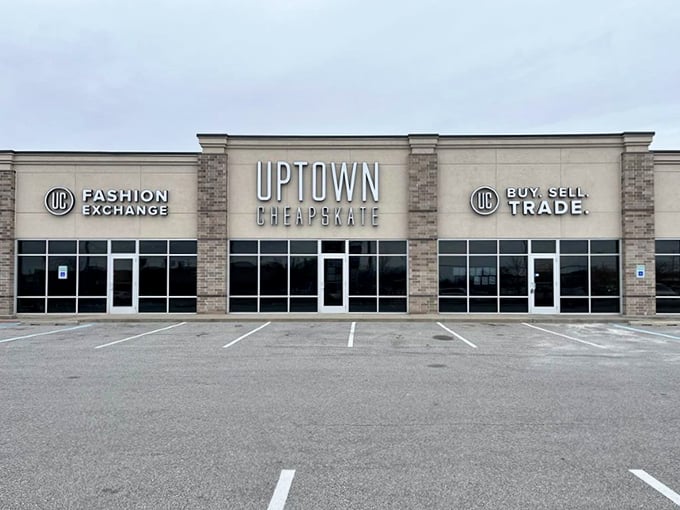 Fashion forward without the sticker shock! Uptown Cheapskate's sleek storefront promises trendy finds without the mall prices.