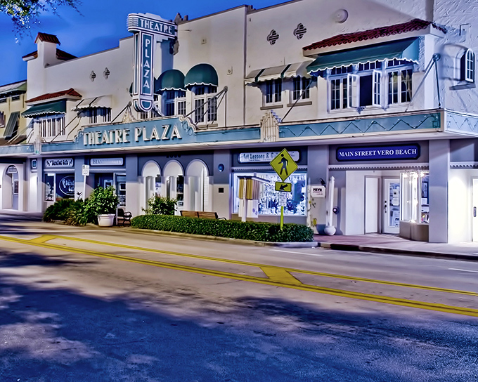 Vero Beach's Theatre Plaza stands as a gorgeous reminder that some places still value charm over chain stores.