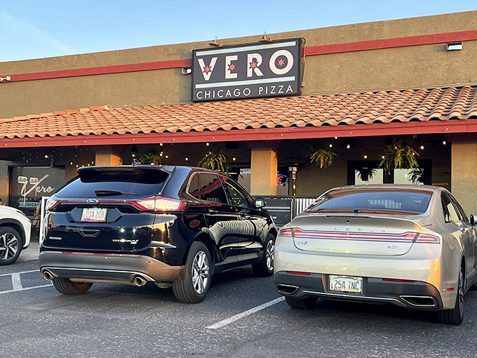 Vero Chicago Pizza doesn't need fancy frills when the deep dish does all the talking. This unassuming storefront hides treasure worthy of Al Capone himself.