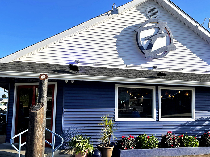 The blue-sided building with that distinctive "Z" logo promises seafood pizza that would make Neptune himself swim ashore.