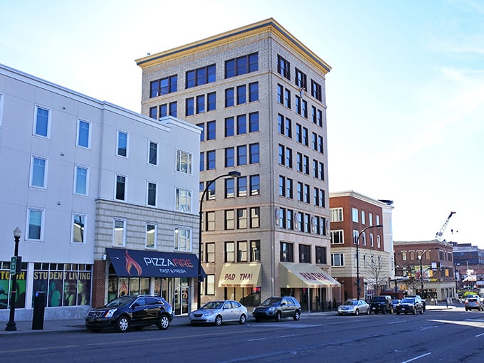 Downtown Akron blends historic architecture with modern amenities, creating an affordable urban oasis for retirees.