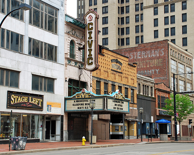 Downtown Akron's Church Street offers a perfect blend of historic charm and urban renewal &ndash; like finding an old friend with a new haircut.