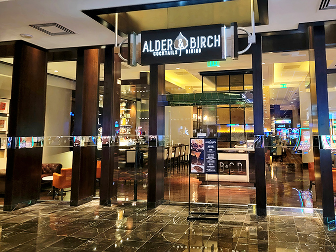 Where Vegas sophistication meets carnivore's delight &ndash; Alder & Birch's contemporary design sets the stage for serious steak business.