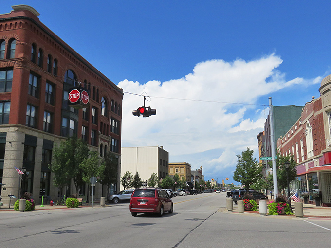 Downtown Bay City &ndash; where historic buildings stand shoulder to shoulder like old friends catching up after a long Michigan winter.
