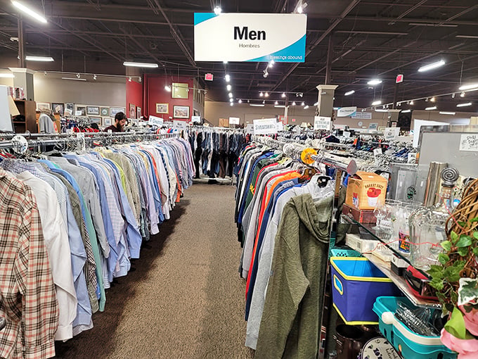 The men's department at Blessings Abound could give department stores a run for their money&mdash;literally, since you'll save so much!