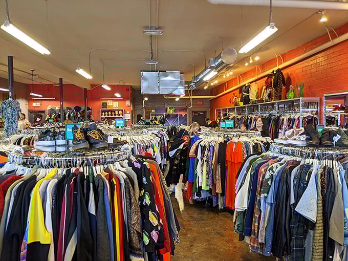 Racks upon racks of fashion gold! Buffalo Exchange's interior is where vintage dreams and modern style collide beautifully.