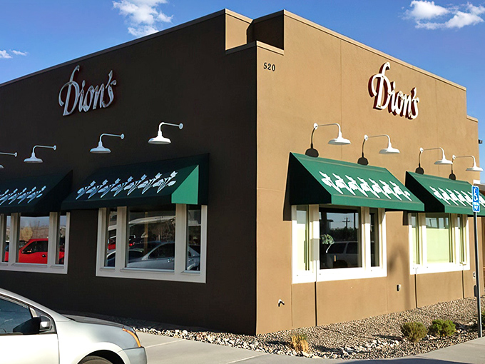 The new classic: Dion's sturdy exterior hides pizza treasures within. Like finding a blockbuster movie at your neighborhood theater.