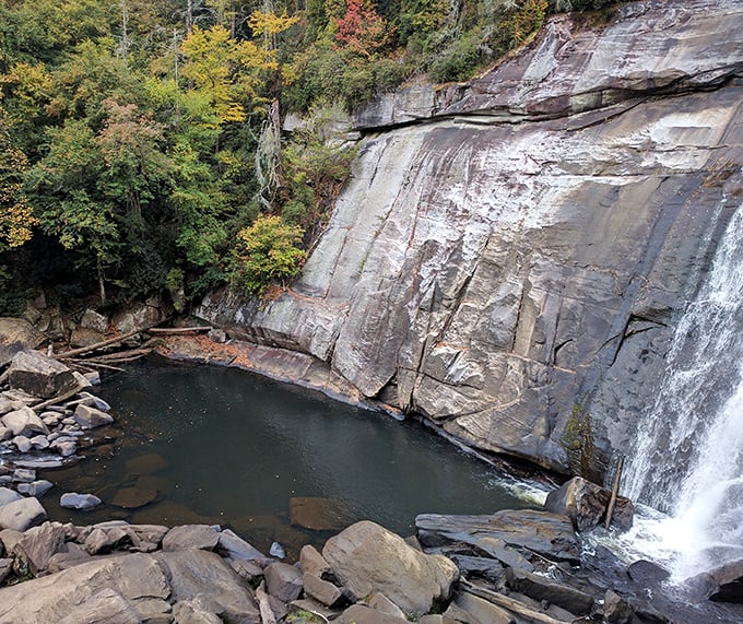 That moment when a waterfall plunges into a crystal-clear pool. Nature's version of a luxury spa!