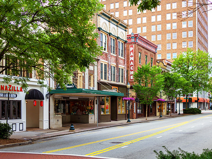 Historic Greensboro's brick facades tell stories of reinvention, much like your own retirement chapter waiting to unfold here.
