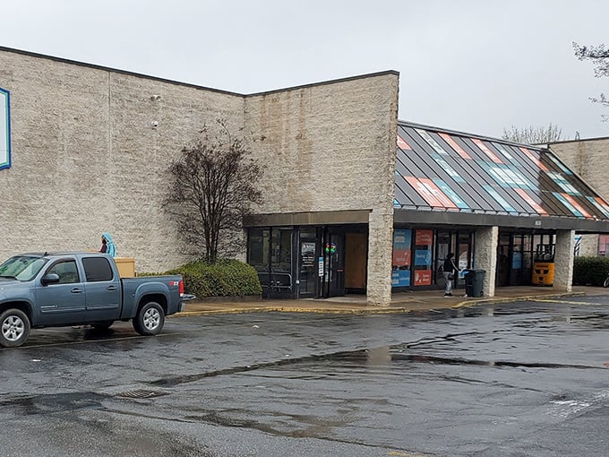 ReStore's colorful awning welcomes DIYers and bargain hunters alike. Yesterday's kitchen cabinets become tomorrow's craft room masterpiece!