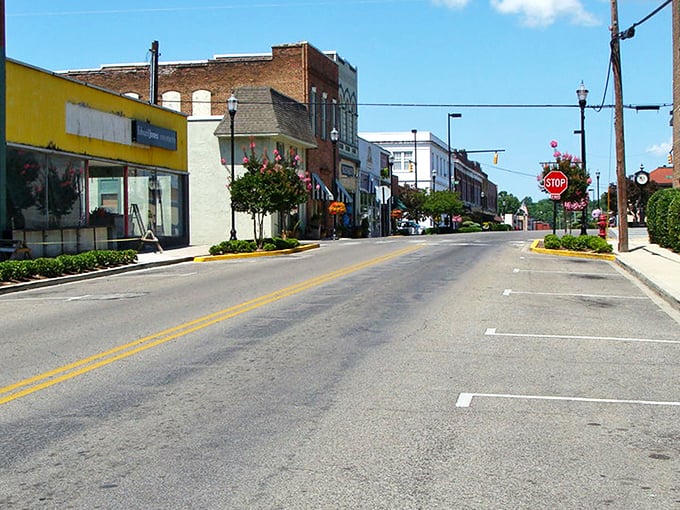 Downtown Jasper invites you to slow down and enjoy the simple pleasure of a town where your dollar stretches as far as the horizon.
