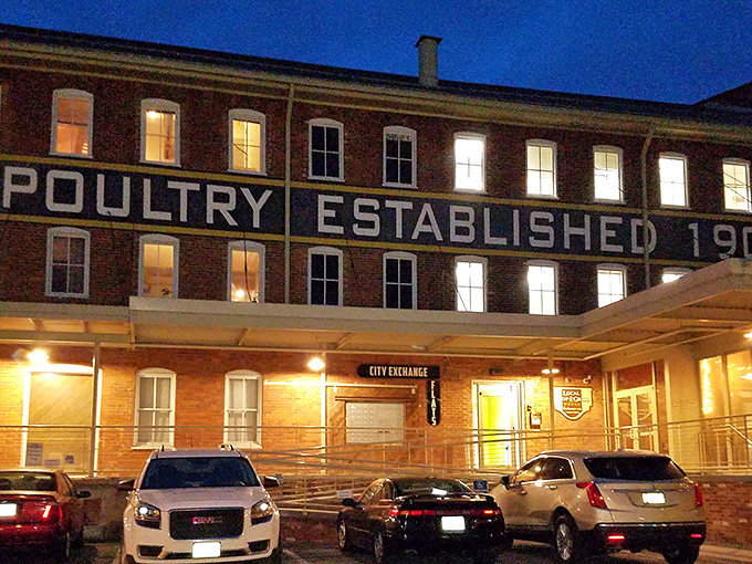 When the sun sets and the lights come on, this former seed factory transforms into a carnivore's cathedral.