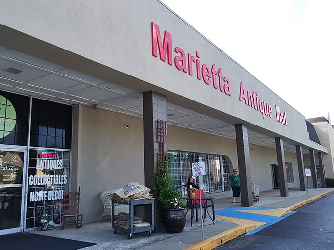 The pink lettering practically winks at you, promising a day of discoveries that'll make your friends wonder when you became so stylish.