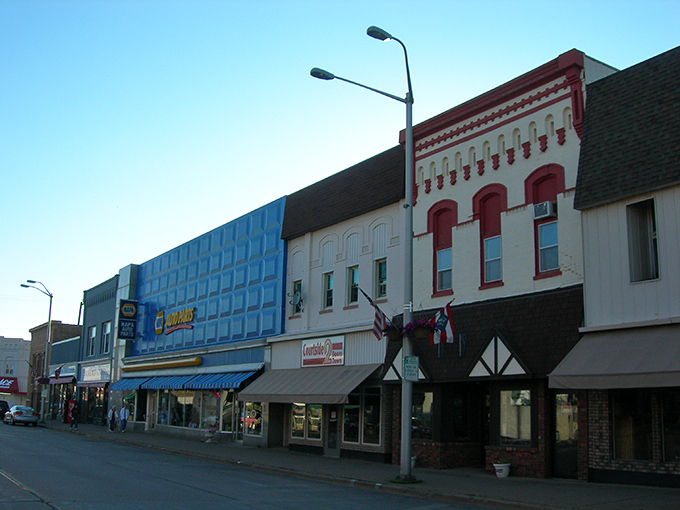 The New York Knights might have played here! Merrill's vintage storefronts transport you to a simpler, friendlier America.