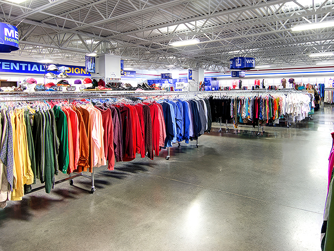 Like a department store without the sticker shock, this Goodwill's spacious interior invites hours of leisurely treasure hunting.