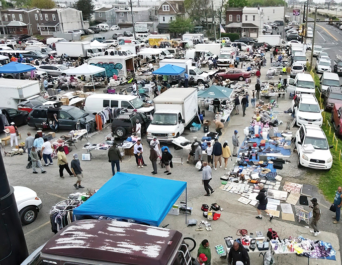 Urban treasure hunting at its finest&mdash;Philly's Quaker City Flea Market transforms asphalt into aisles of possibility.