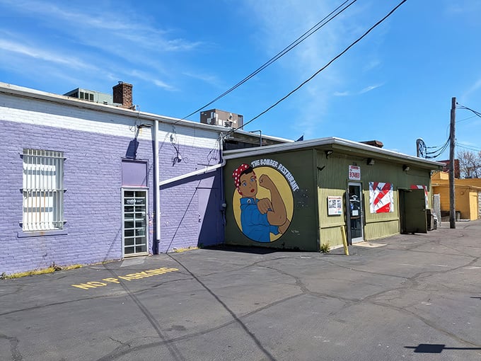 Rosie the Riveter watches over this Ypsilanti treasure. She'd approve of their hearty portions and no-nonsense cooking.