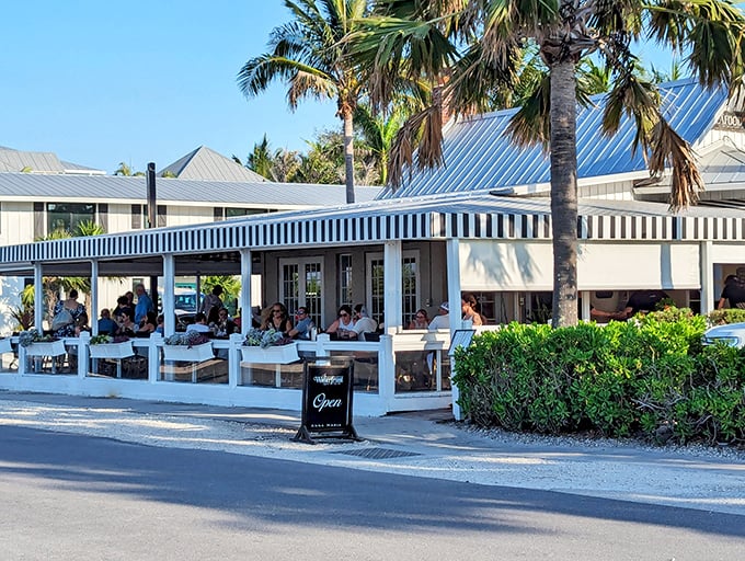Like dining in a postcard, The Waterfront's palm-fringed patio proves that seafood always tastes better with a side of sea breeze.