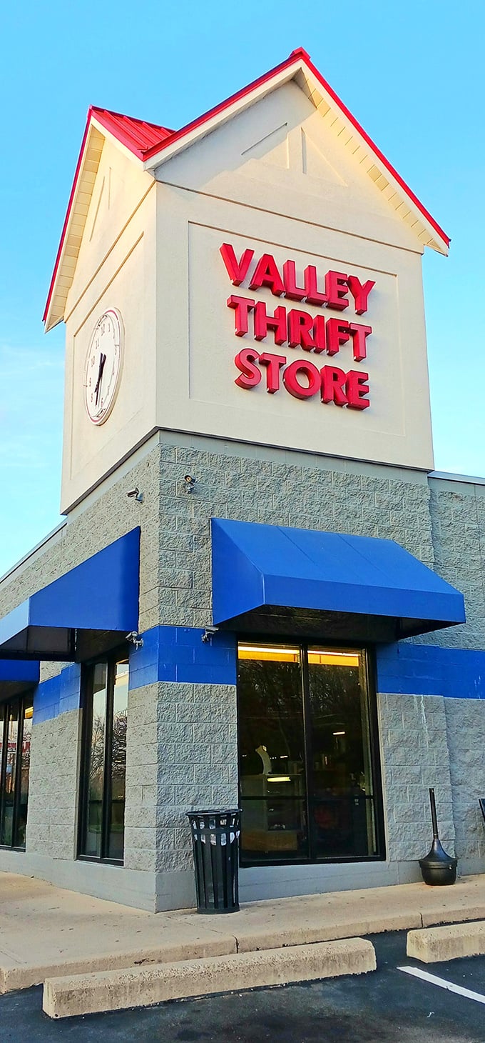 Like a department store from a more affordable dimension, Valley Thrift's clean facade hints at the organized chaos of treasures within.