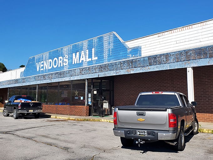 Small-town charm, big-time selection. The Vendors Mall looks modest from outside but expands like Mary Poppins' carpet bag once you're in.
