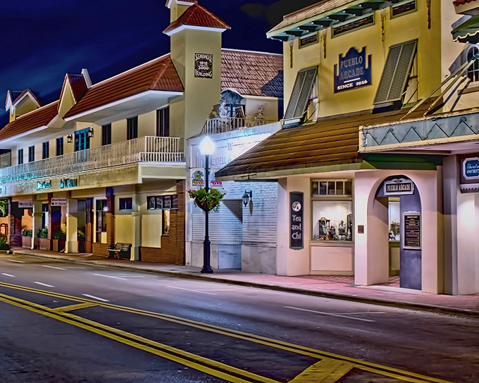 The colorful storefronts of downtown Vero Beach look like they're waiting for you to discover their treasures.