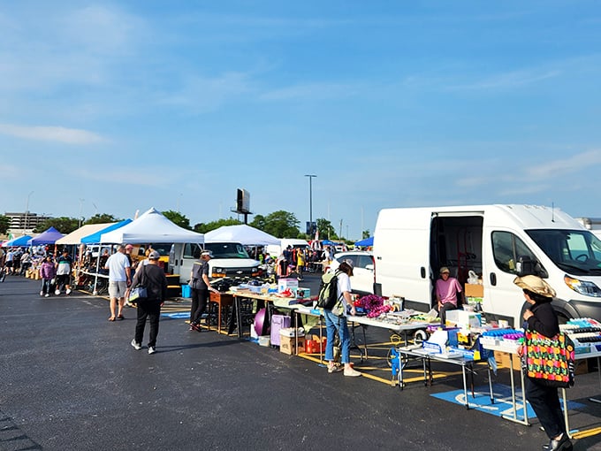 Wolff's outdoor market transforms ordinary parking lots into extraordinary bazaars where one person's junk becomes another's treasure.