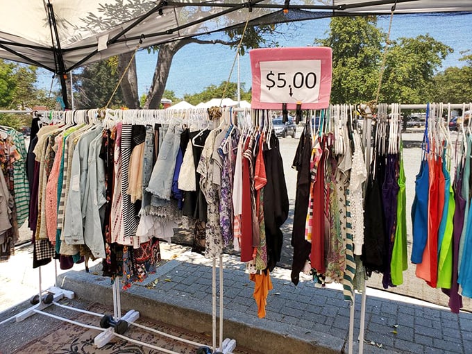 The legendary $5 clothing racks&mdash;where fashion archaeologists regularly unearth designer labels hiding among everyday threads. The thrill of the hunt never gets old!