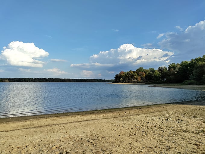 Who ordered the beach vacation with a side of tranquility? The gentle shoreline offers a perfect escape from city life.