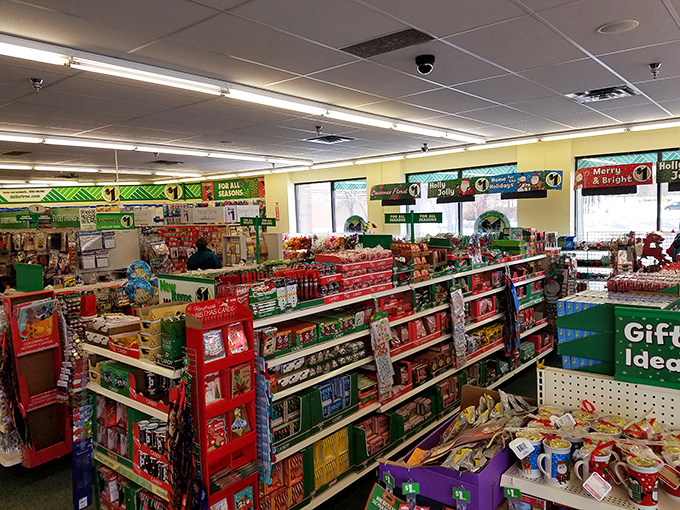 Sweet tooth paradise without the wallet pain. The candy aisle offers name brands and nostalgic treats that'll transport you back to childhood allowance days.