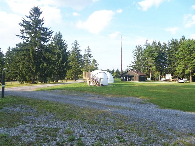 Nature's playground awaits at Cherry Springs State Park. This simple dome and rustic facilities belie the celestial spectacle that unfolds here after dark.