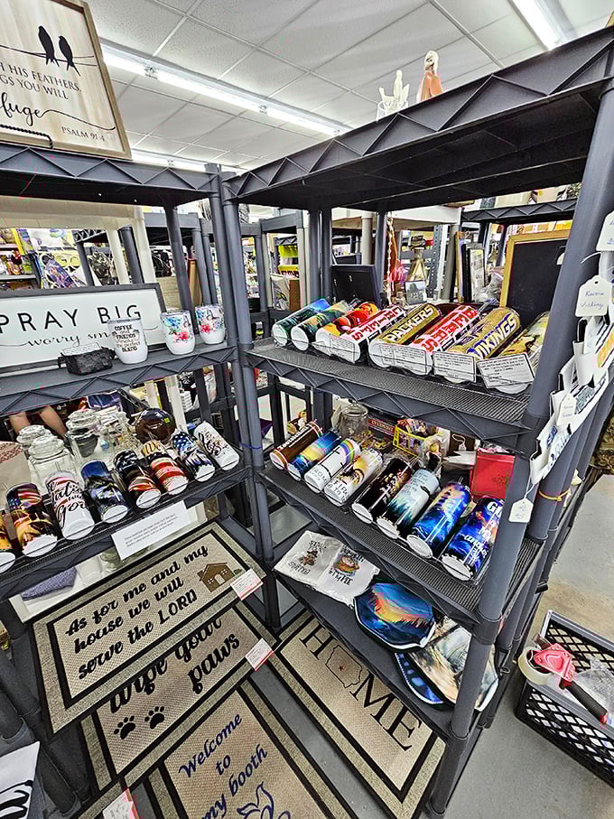 Doormats with personality and tumblers with history. One person's "As Seen on TV" past is another's conversation-starting future.