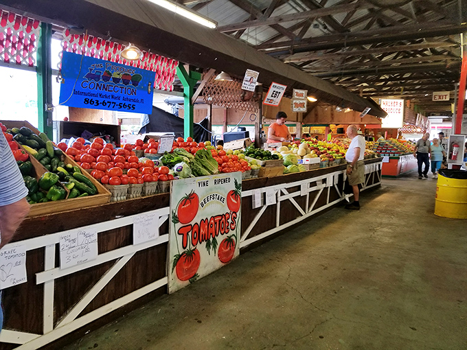 Nature's color palette on full display. These tomatoes didn't spend two weeks on a truck &ndash; they probably still remember the vine.