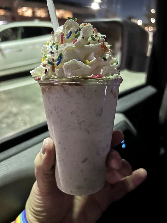 Behold the Green Iguana Concrete&mdash;a mountain of creamy custard topped with whipped cream and rainbow sprinkles that would make unicorns jealous.
