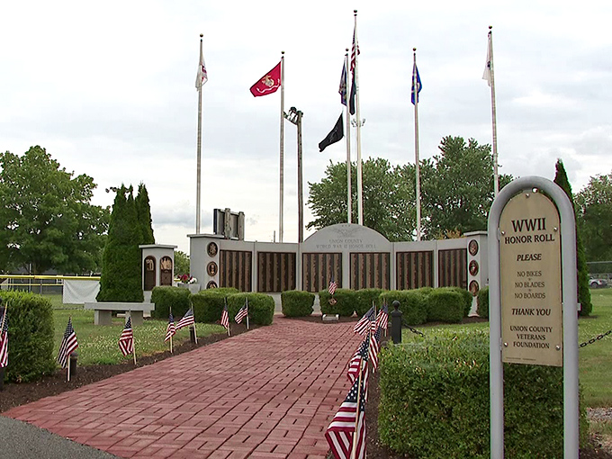 The Veterans Memorial stands as a solemn reminder that small towns like Mifflinburg have always sent their sons and daughters to serve when duty calls.