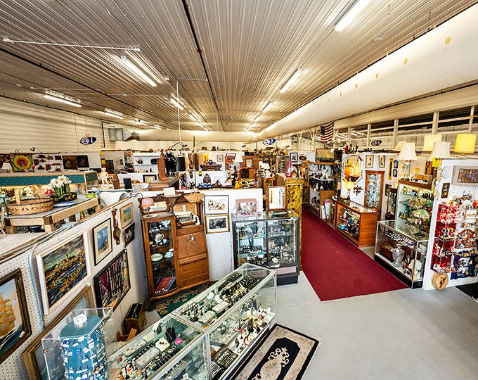 Red carpet treatment isn't just for Hollywood—at Saugatuck Antique Pavilion, every aisle invites you to discover your own starring role in history.