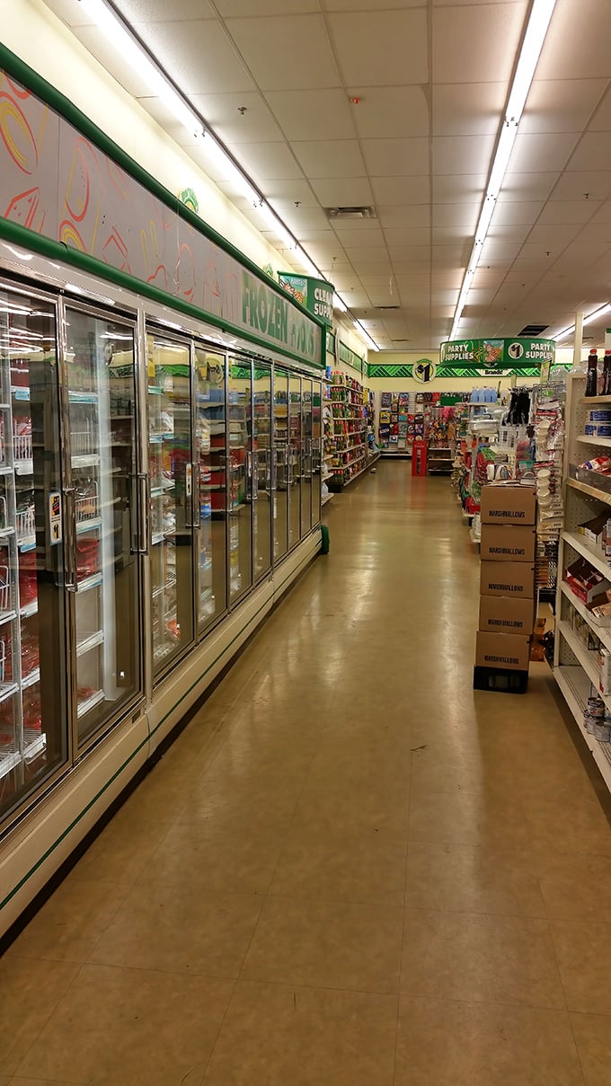 Long, gleaming aisles stretch before you like yellow brick roads, each one leading to its own version of retail Oz.