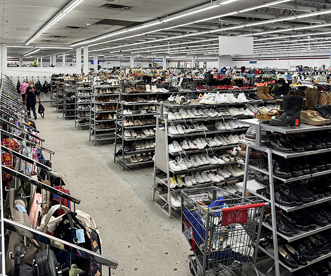 Not just shoes &ndash; an archaeological dig through footwear history where someone else's "too tight" becomes your "just right.