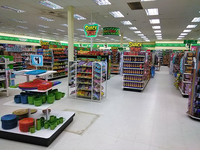 The legendary "Snack Zone" beckons with colorful temptations. Grocery shopping becomes a treasure hunt where every aisle holds potential discoveries.