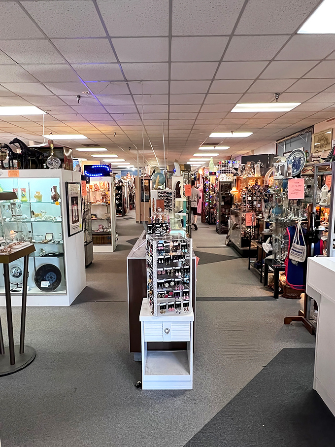 Where fluorescent lighting meets fantastic finds. This isn't just shopping&mdash;it's archeology with price tags and without the dirt. 