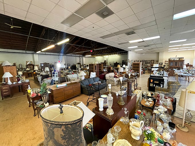 Organized chaos at its finest. Every corner offers the possibility of finding that one perfect piece your living room never knew it needed.