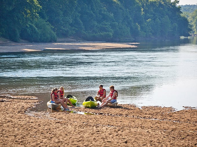 Nothing says "I've escaped the rat race" quite like a riverside gathering where the only notifications are the gentle lapping of water against the shore.