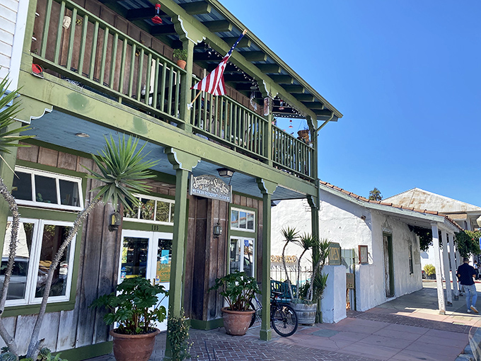 Colorful storefronts invite exploration while maintaining the authentic charm that chain stores simply cannot replicate.