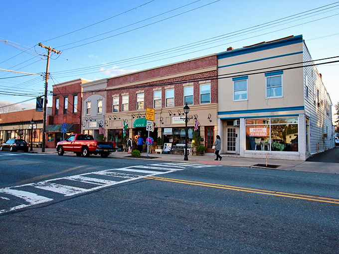 Main Street's brick facades and colorful storefronts create the quintessential American downtown experience. Like stepping into a Norman Rockwell painting, but with better coffee options.