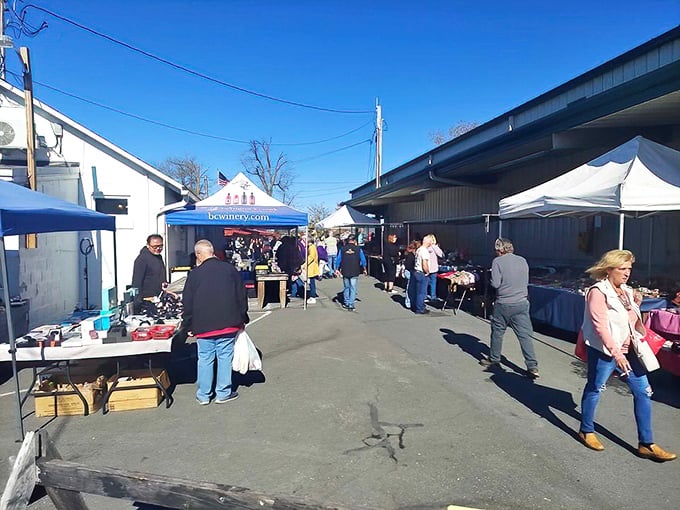 The main thoroughfare buzzes with shoppers exploring stalls on both sides &ndash; retail therapy in its purest, most authentic form.