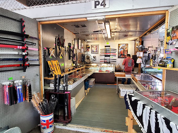 Not just any knife shop&mdash;a carefully curated arsenal where collectors debate the merits of steel types with the passion of sommeliers discussing wine.