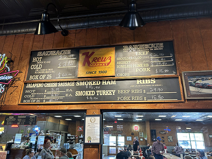 This isn't just a menu&mdash;it's a sacred text. No fancy descriptions needed when your reputation has been smoking since before Instagram was invented.