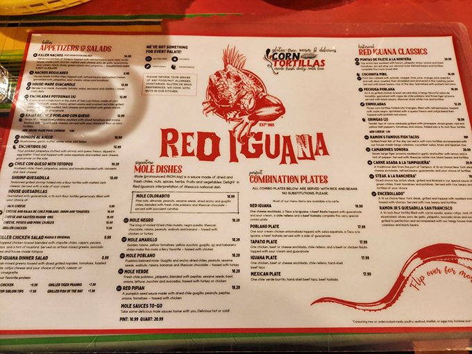 The menu reads like a love letter to Mexican cuisine, with mole varieties that would make even the most seasoned food critic weak at the knees.